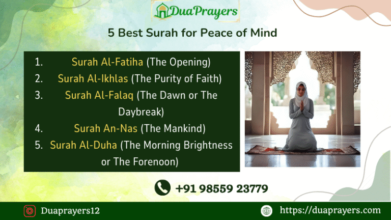 5 Best Surah for Peace of Mind - Dua Prayers